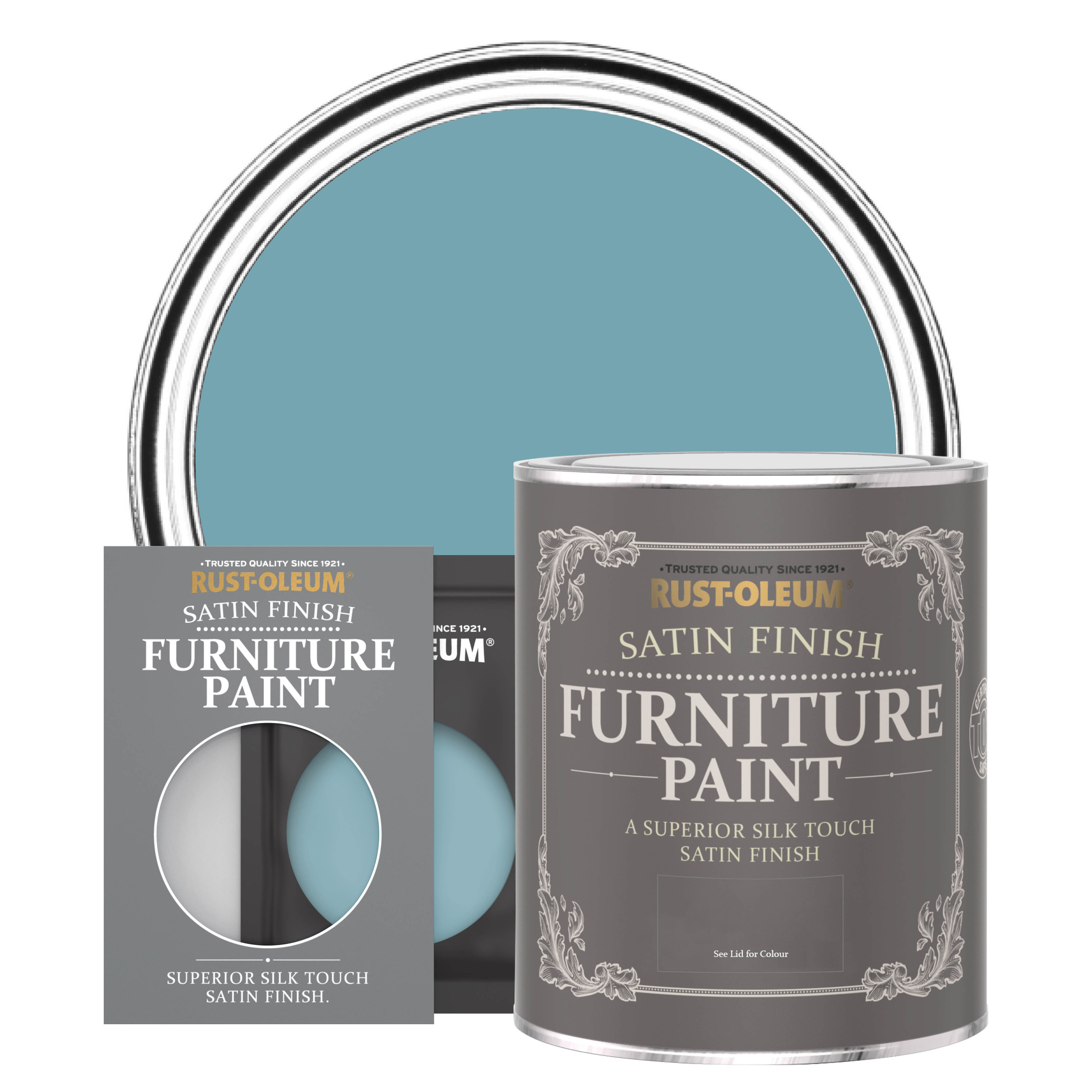 Coastal Blue Furniture & Trim Paint - Satin Blue Finish