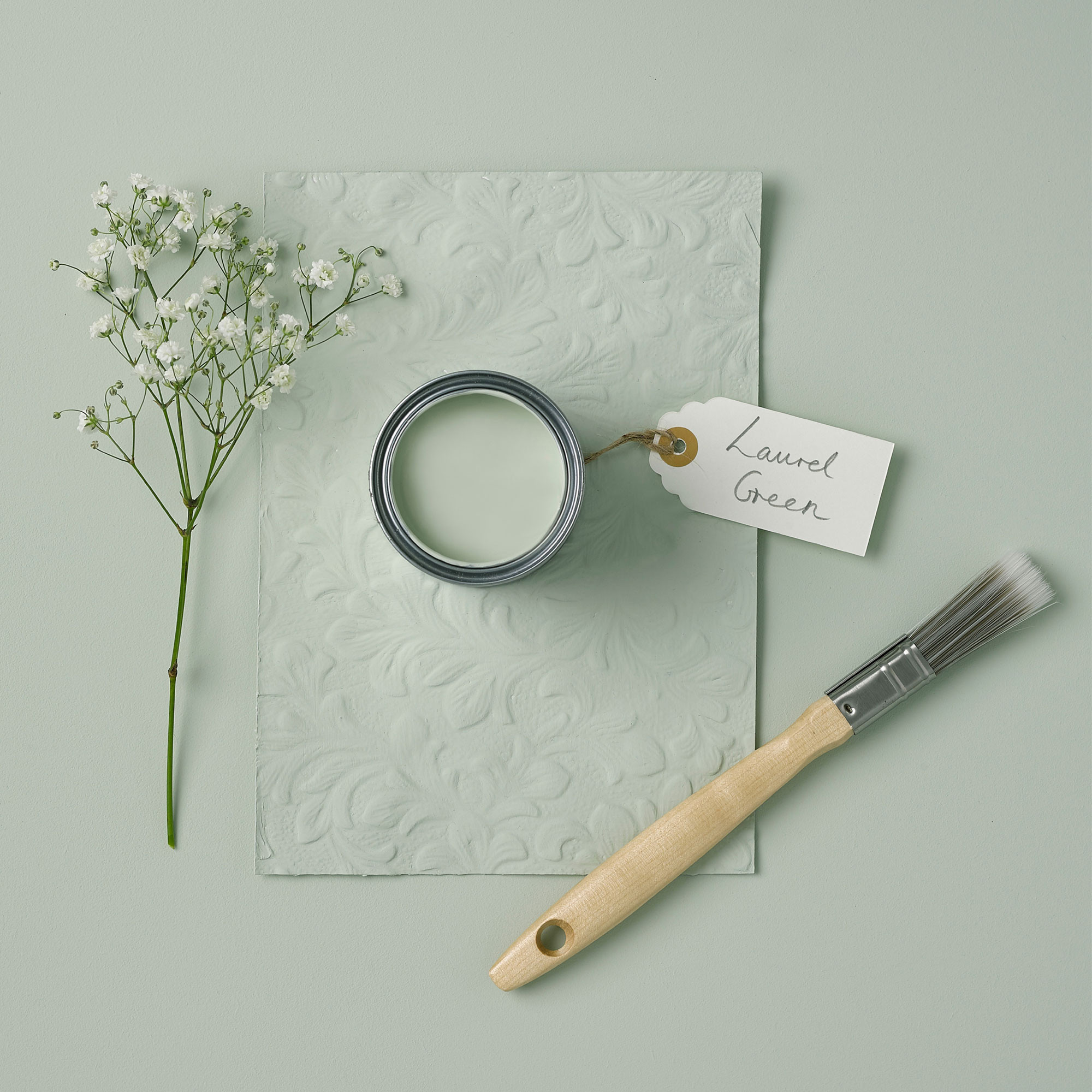 Laurel Green Kitchen Wall & Ceiling Paint - Matt Green