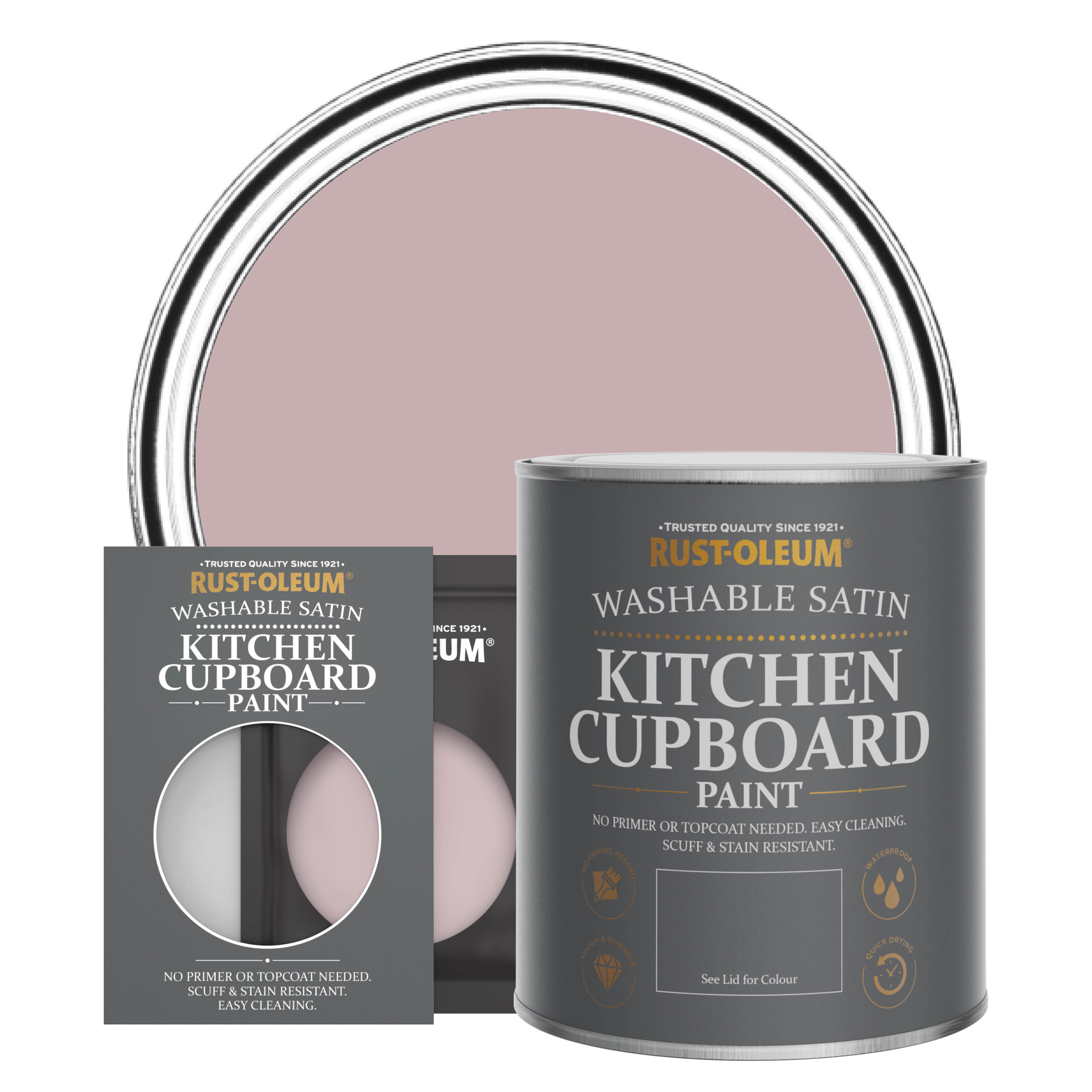 Dusky Pink Kitchen Cupboard Paint Gloss Pink Finish