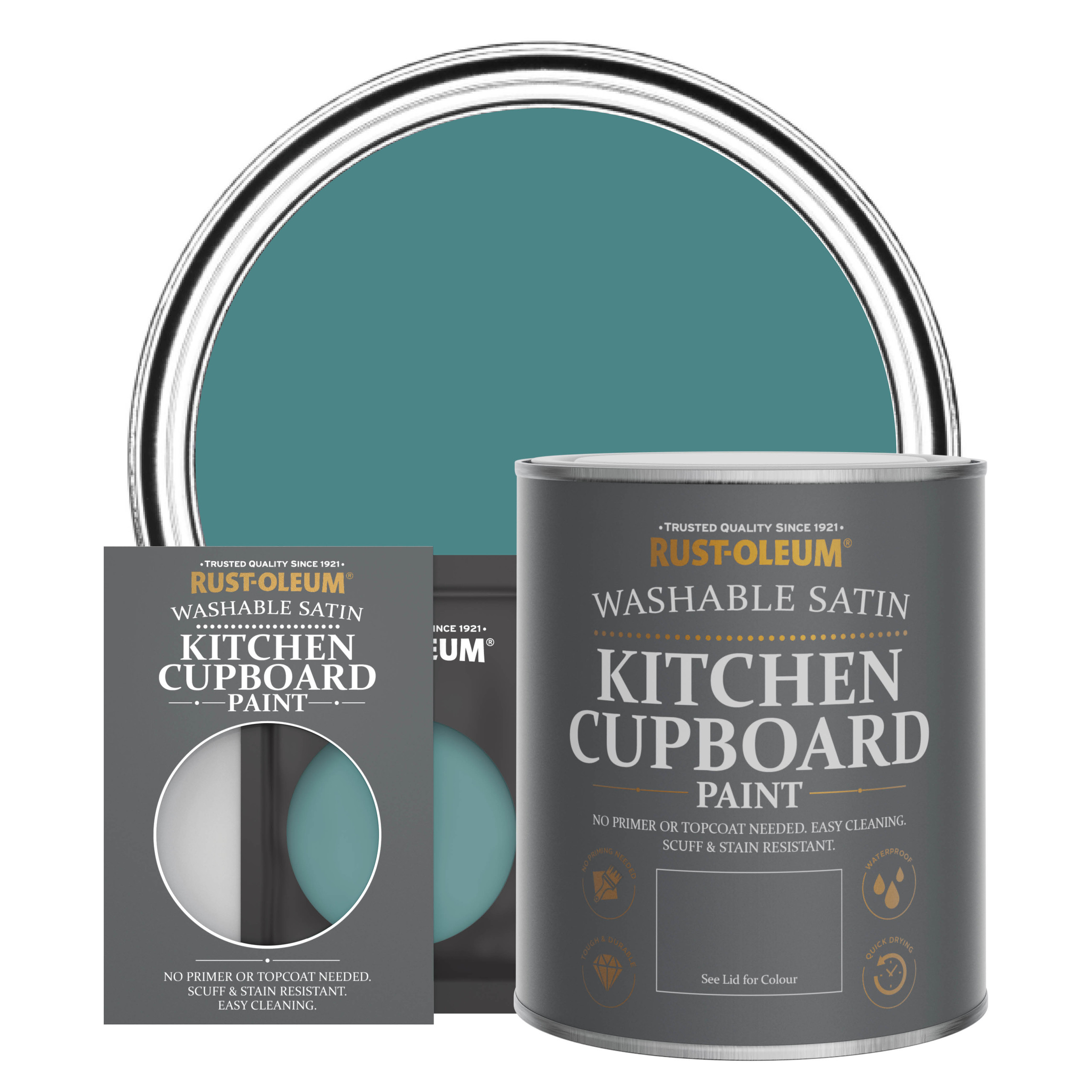Belgrave Kitchen Cupboard Paint - Satin Blue Finish