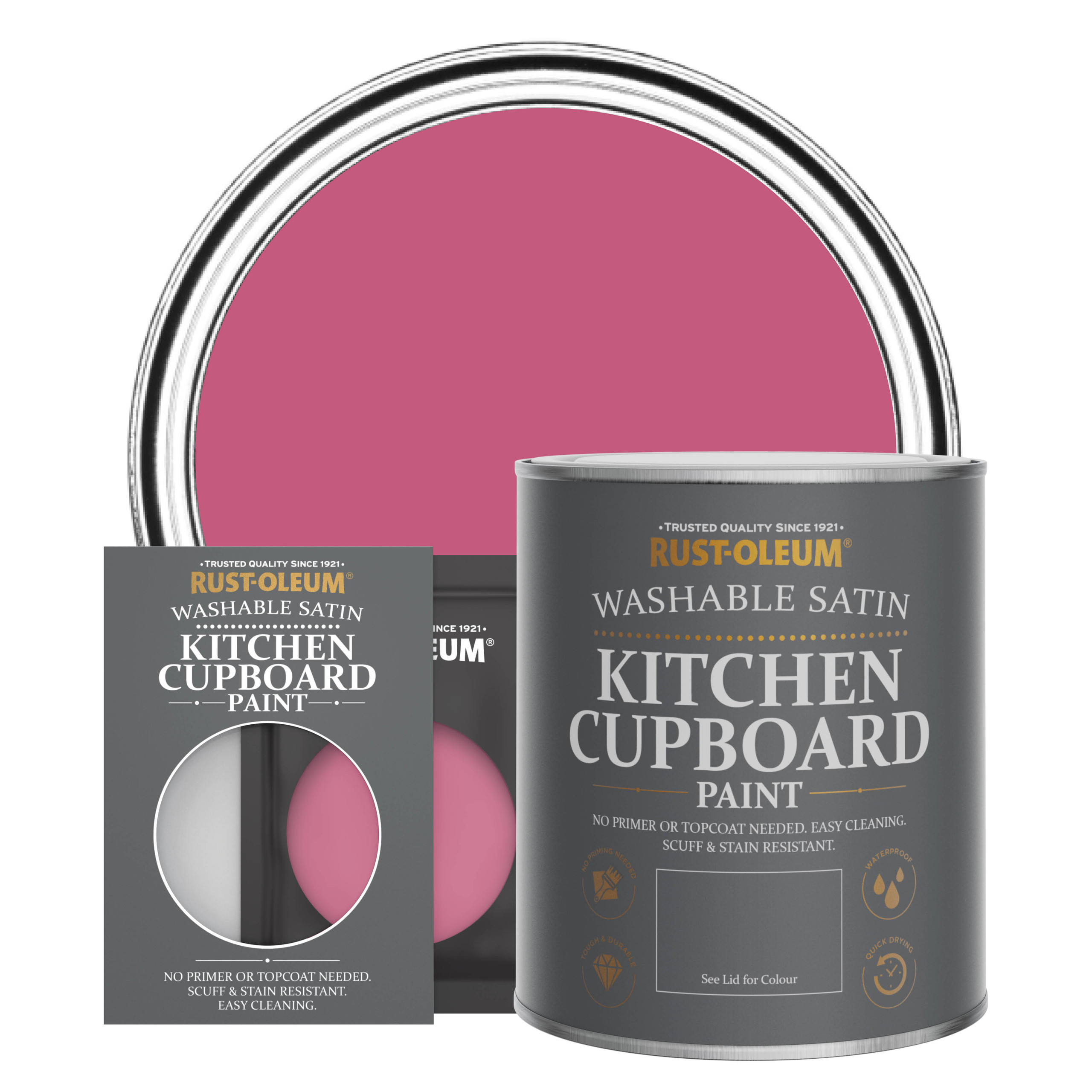 Raspberry Ripple uPVC Satin Paint - Satin Pink Finish | Rust-Oleum