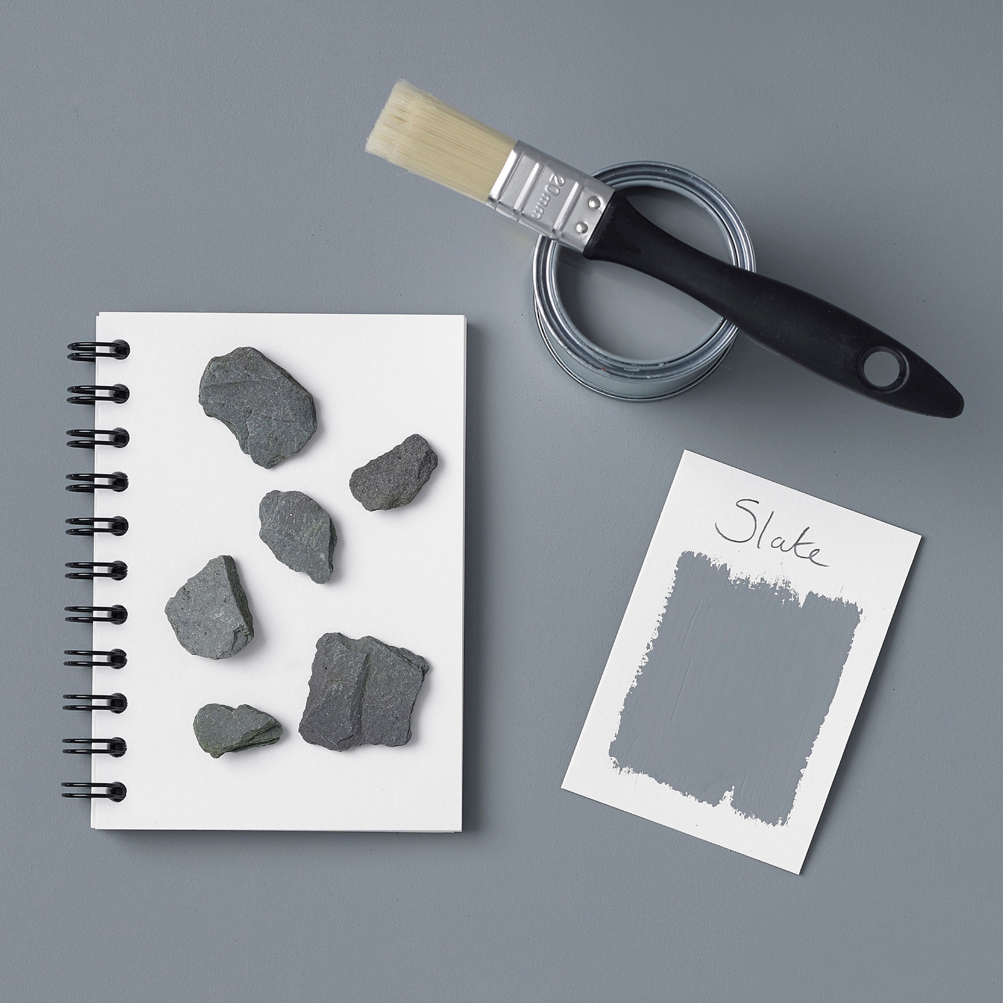 Slate Kitchen Cupboard Paint - Satin Grey Finish