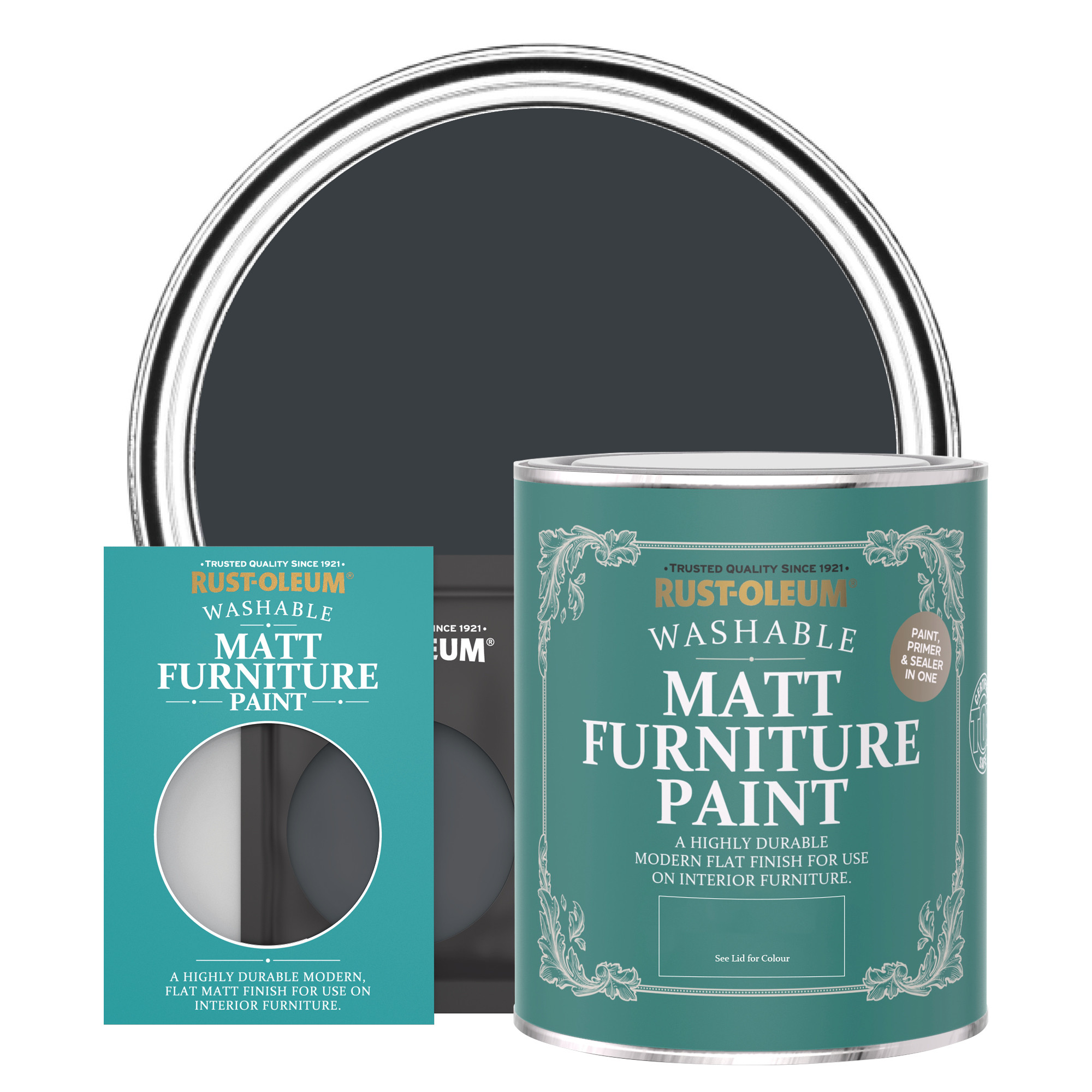 Washable Matt Wall Paint - ANTHRACITE (RAL 7016) - Rust-oleum UK