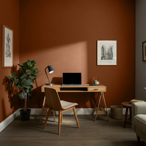 Rust-Oleum Washable Orange Matt Wall Paint - Terracotta - Rust-oleum UK