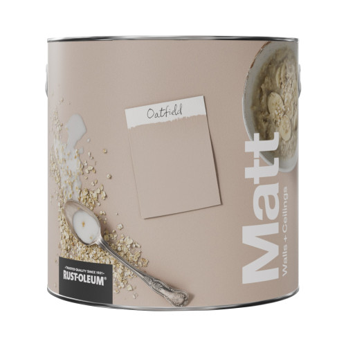 Washable Matt Wall Beige Paint | Oatfield | Rustoleum