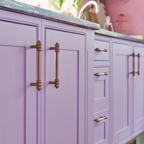 Violet Macaroon Kitchen Cupboard Paint - Matt Purple Finish