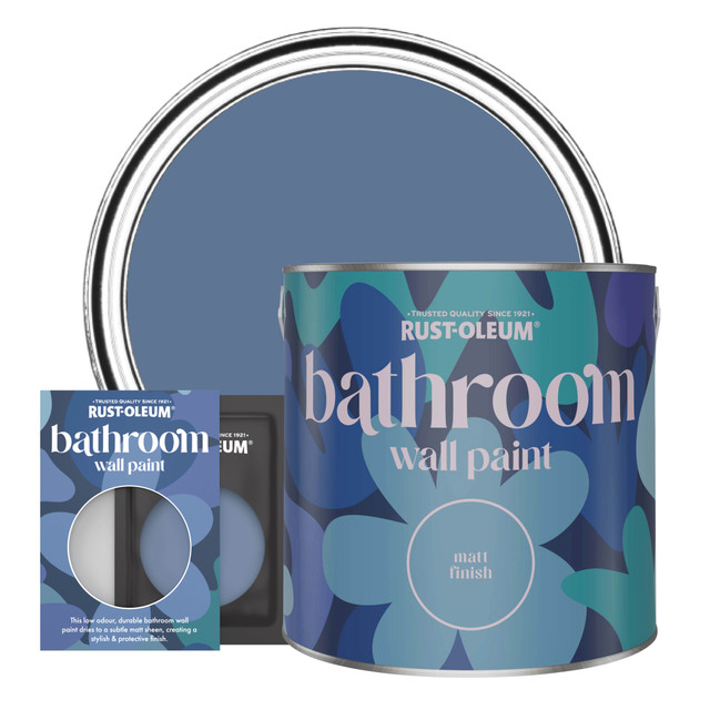 Blue River Bathroom Wall & Ceiling Paint - Matt Blue