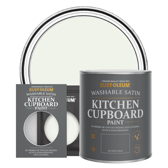 Steamed Milk Kitchen Cupboard Paint - Matt White Finish