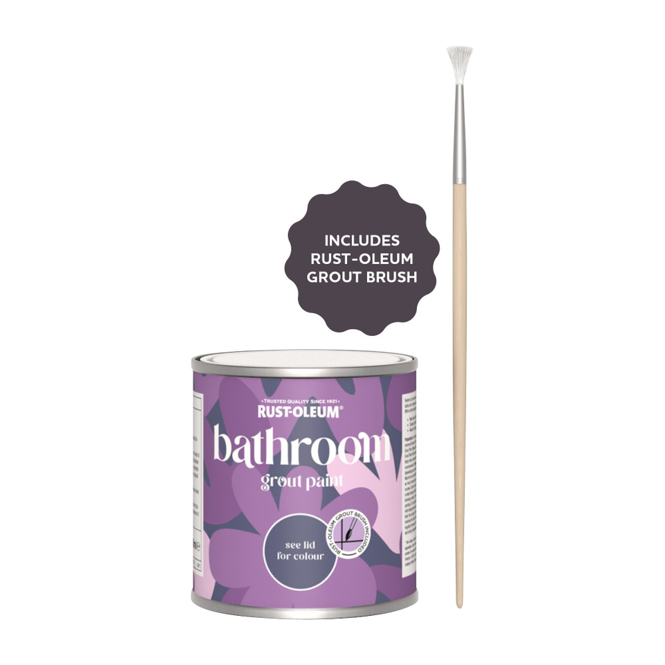 Bathroom Grout Paint - Moonstone 250ml - Rust-oleum UK