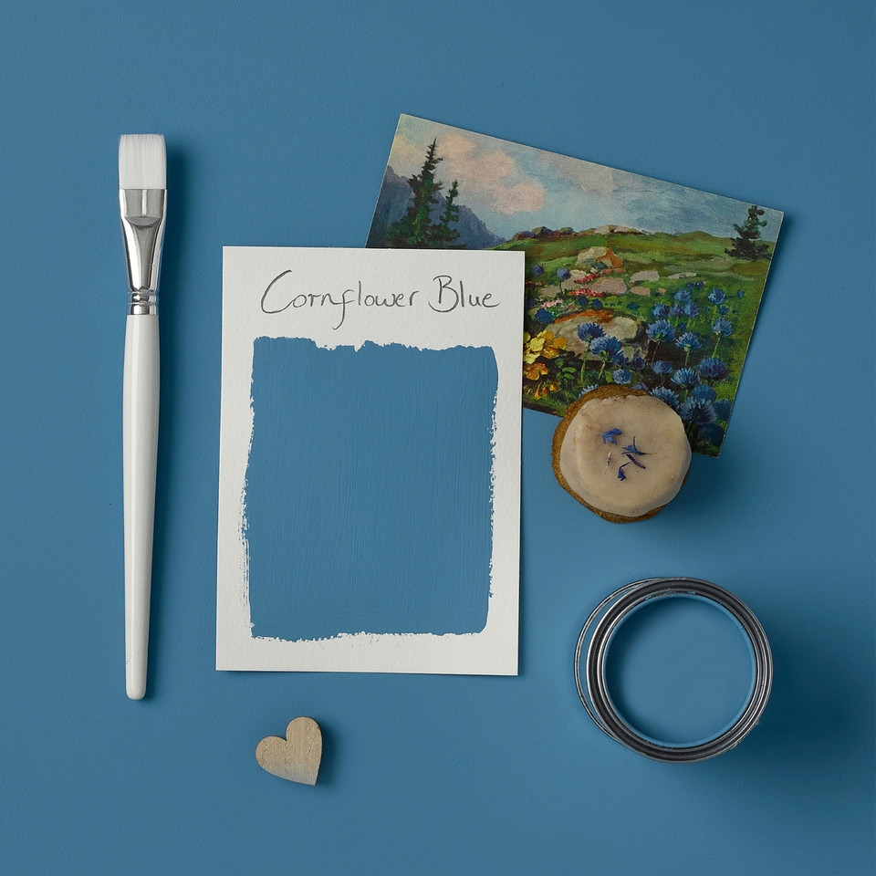Kitchen Cupboard Paint Samples - Deep Blues Tester Box