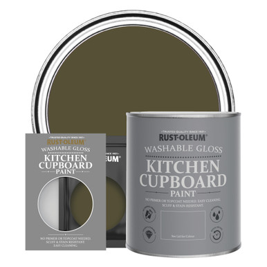 Greencroft Kitchen Cupboard Paint Â– Gloss Green Finish