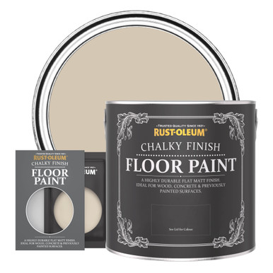 Floor Wood & Concrete Paint, Chalky Finish - BUTTERSCOTCH - Rust-oleum UK