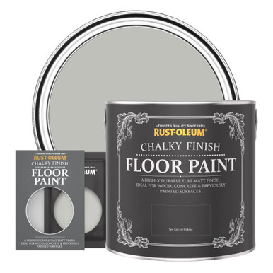Floor Wood & Concrete Paint, Chalky Finish - FLINT - Rust-oleum UK