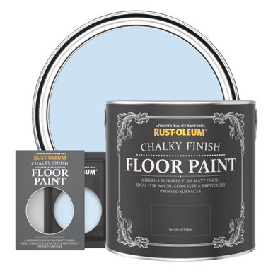Floor Wood & Concrete Paint, Chalky Finish - POWDER BLUE - Rust-oleum UK
