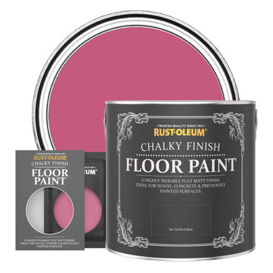 Floor Wood & Concrete Paint, Chalky Finish - RASPBERRY RIPPLE - Rust ...