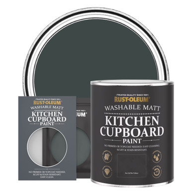 Black Sand Kitchen Cupboard Paint - Matt Black Finish