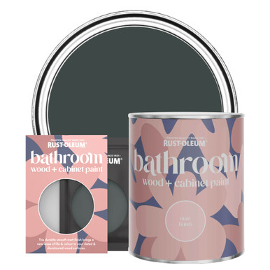 Black Sand Bathroom Wood & Cabinet Paint - Matt Black