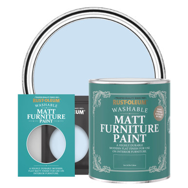 Powder Blue Furniture & Trim Paint - Matt Blue Finish