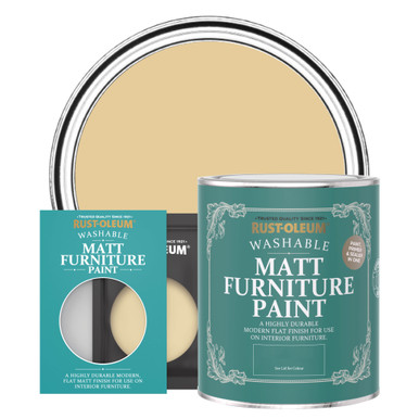 Sandstorm Furniture & Trim Paint - Matt Yellow Finish