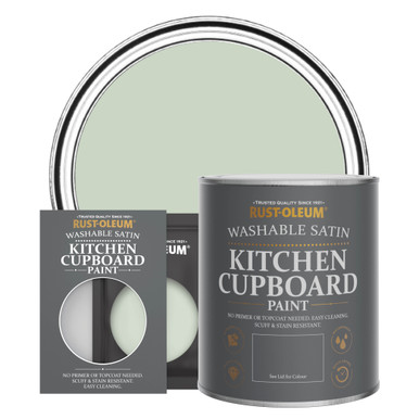 Laurel Green Kitchen Cupboard Paint - Satin Green Finish