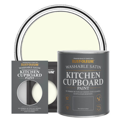 Shortbread Kitchen Cupboard Paint - Satin White Finish