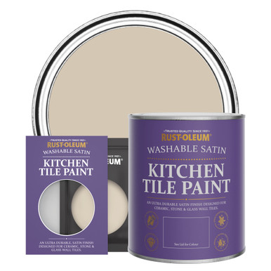 Butterscotch Kitchen Tile Paint - Satin Brown Finish