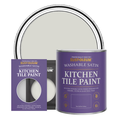 Mocha Kitchen Tile Paint - Satin Grey Finish