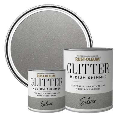 Shimmer Silver Glitter Paint | Rust-Oleum