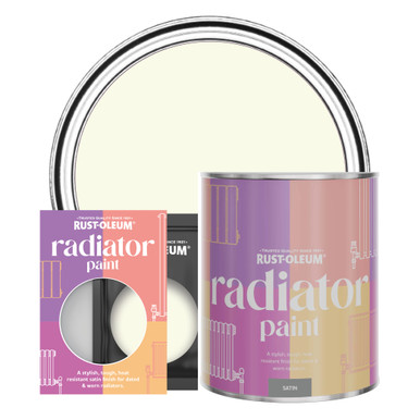 Shortbread Radiator Paint Satin White Finish | Rust-Oleum