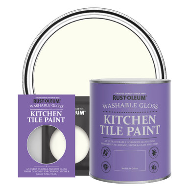 Antique White Kitchen Tile Paint Ã‚â€“ Gloss White Finish | Rust-Oleum