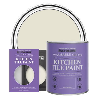 Oyster Kitchen Tile Paint Ã‚â€“ Gloss Off White Finish | Rust-Oleum