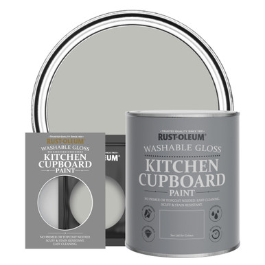 Flint Kitchen Cupboard Paint Â– Gloss Grey Finish