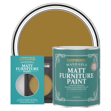 Rust-Oleum Yellow Matt Furniture Paint - Wet Harvest - Rust-oleum UK
