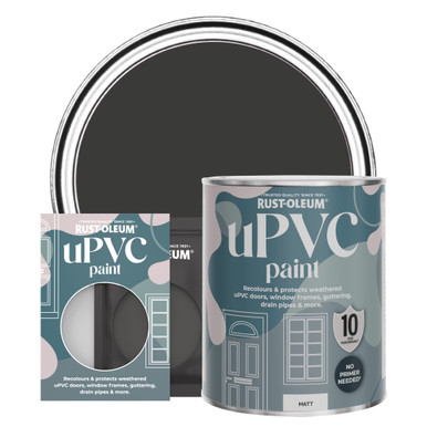 Rust-Oleum Black Matt uPVC Paint - Dark Magic - Rust-oleum UK