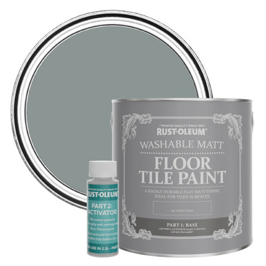 Slate Floor Tile Paint Matt Grey Washable Finish