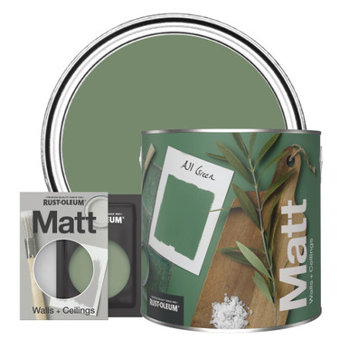 Rust-Oleum Washable Green Matt Wall Paint - All Green - Rust-oleum UK