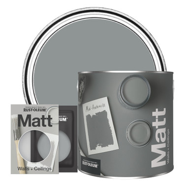 Rust-Oleum Washable Grey Matt Wall Paint - Mid Anthracite - Rust-oleum UK