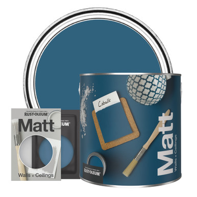 Washable Matt Wall Paint - COBALT - Rust-oleum UK