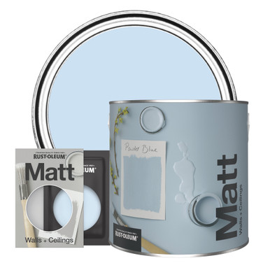 Rust-Oleum Washable Blue Matt Wall Paint - Powder Blue - Rust-oleum UK