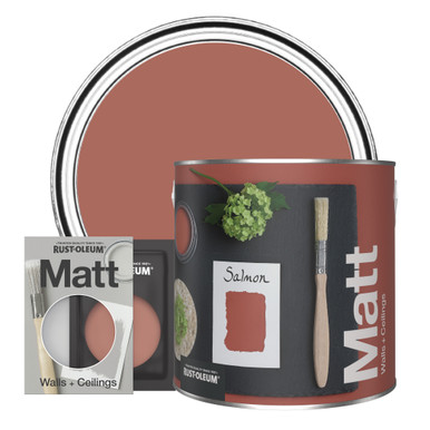 Rust-Oleum Washable Red Matt Wall Paint - Salmon - Rust-oleum UK