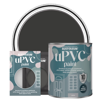 Rust-Oleum Black Satin uPVC Paint - Dark Magic - Rust-oleum UK