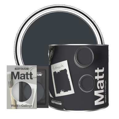 Rust-Oleum Washable Grey Matt Wall Paint - Anthracite - Rust-oleum UK