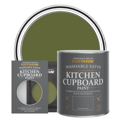 Jasper Kitchen Cupboard Paint - Satin Green Finish