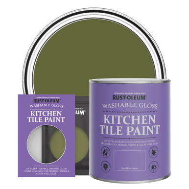 Jasper Kitchen Tile Paint Ã‚â€“ Gloss Green Finish | Rust-Oleum