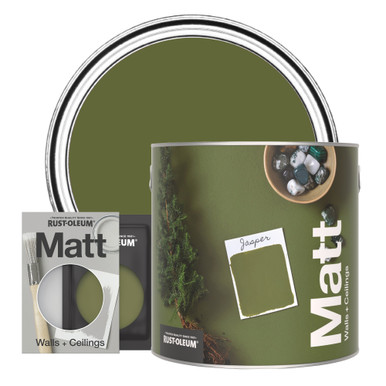 Rust-Oleum Washable Green Matt Wall Paint - Jasper - Rust-oleum UK