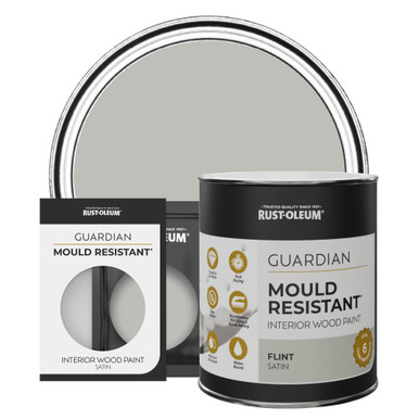 Guardian Mould Resistant Interior Wood Paint, Satin Finish - Flint