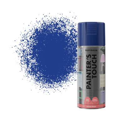 Painter's Touch Spray Paint, Gloss Finish - Deep Blue 400ml - Rust-oleum UK