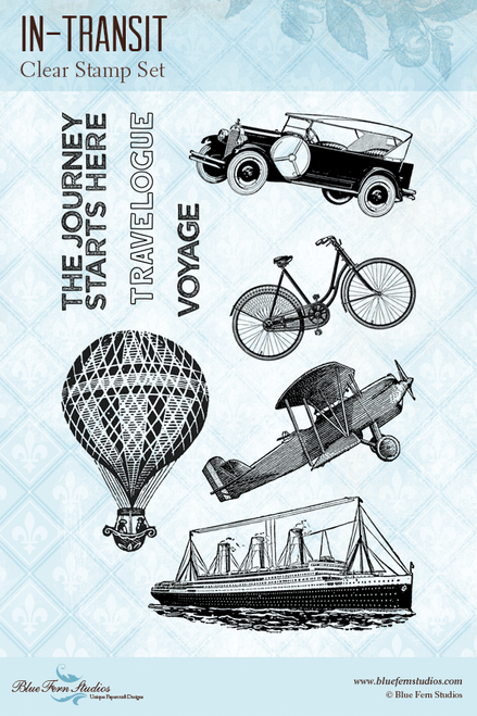 Blue Fern Studios - Clear Stamp - Passages - In-Transit (823282)