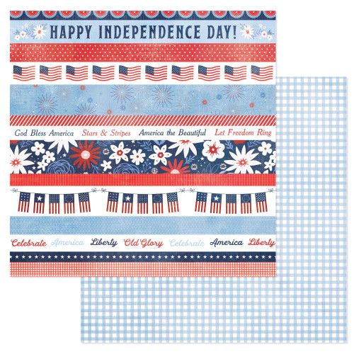 American Crafts - Double-Sided Cardstock 12x12 - Flags & Frills ...