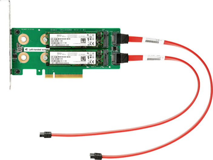P25249-001 | HPE Dual 480GB SATA RI M.2 to SFF SSD Kit (5300B) G10 ...